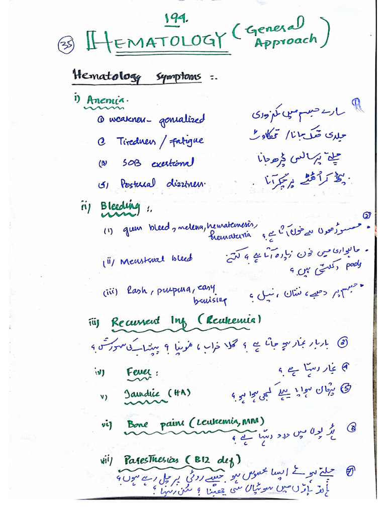 MWR-Hematology Gen Apch | PDF
