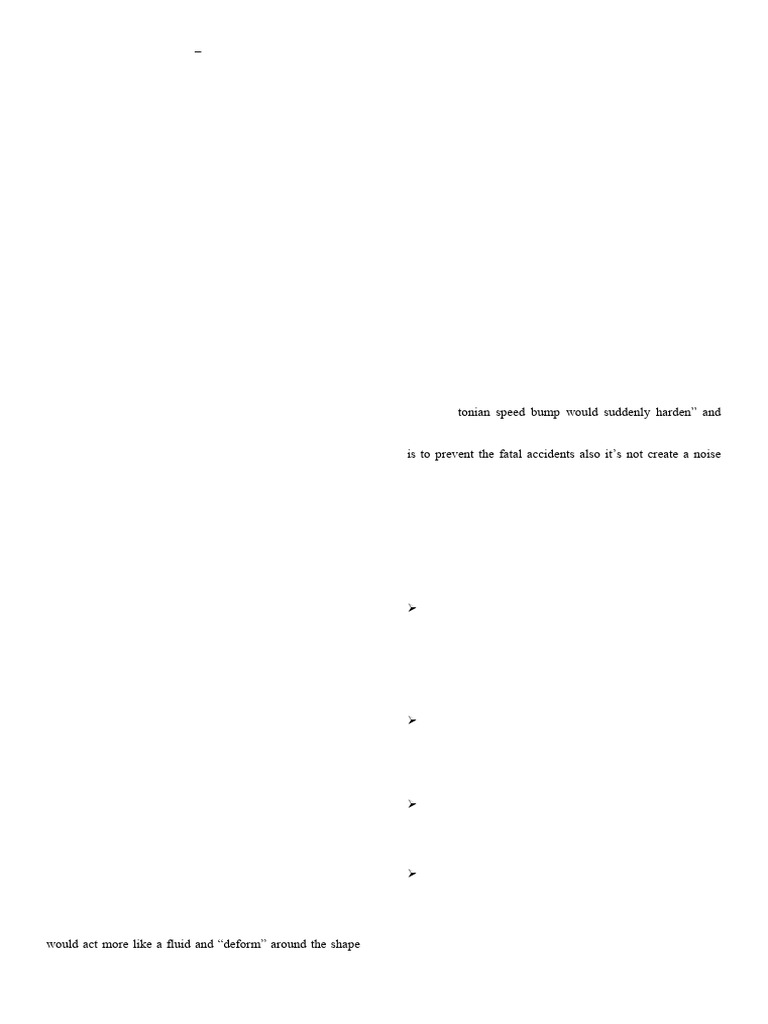 Study and Utilization of Oobleck Speed Breaker | PDF | Viscosity ...