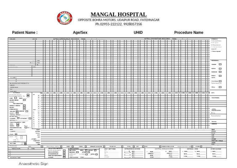 COP - Pre Operative Assessment | PDF