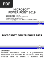 Microsoft PowerPoint 2019 Fundamentals | PDF | Microsoft Power Point | Window (Computing)