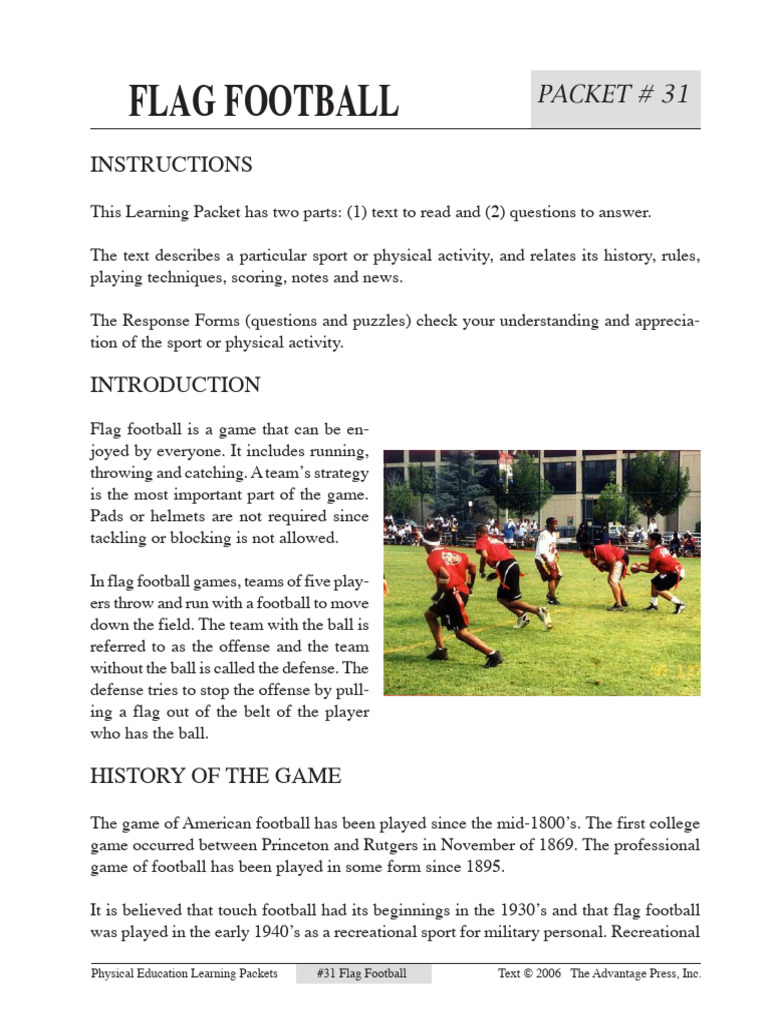 Zoelynn Marville - Football Academic Packet | PDF | American Football ...