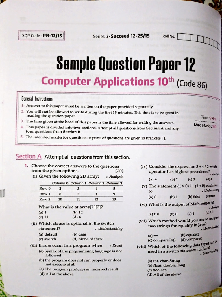 Arihant - Computer 12 Icse Class 10 | PDF | Integer (Computer Science ...
