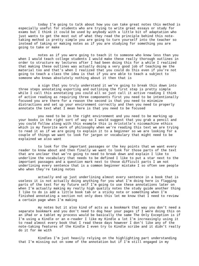 How To Take Great Notes (And Remember What You Read) | PDF | Amazon ...