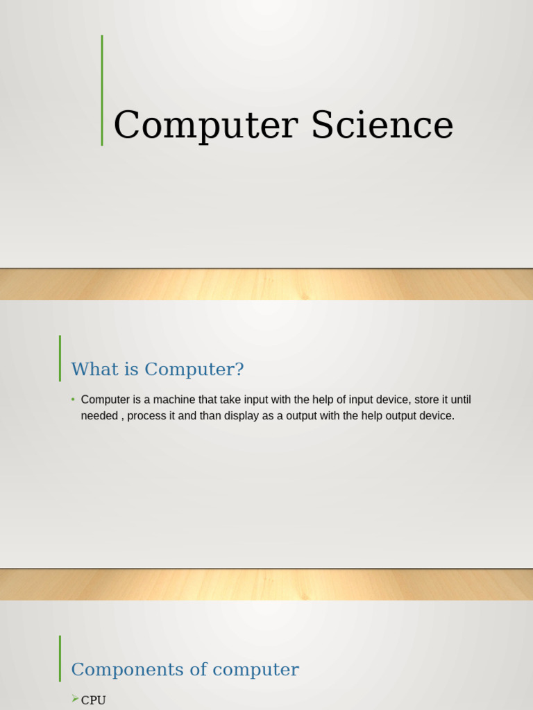 Computer Simple Presentation | PDF