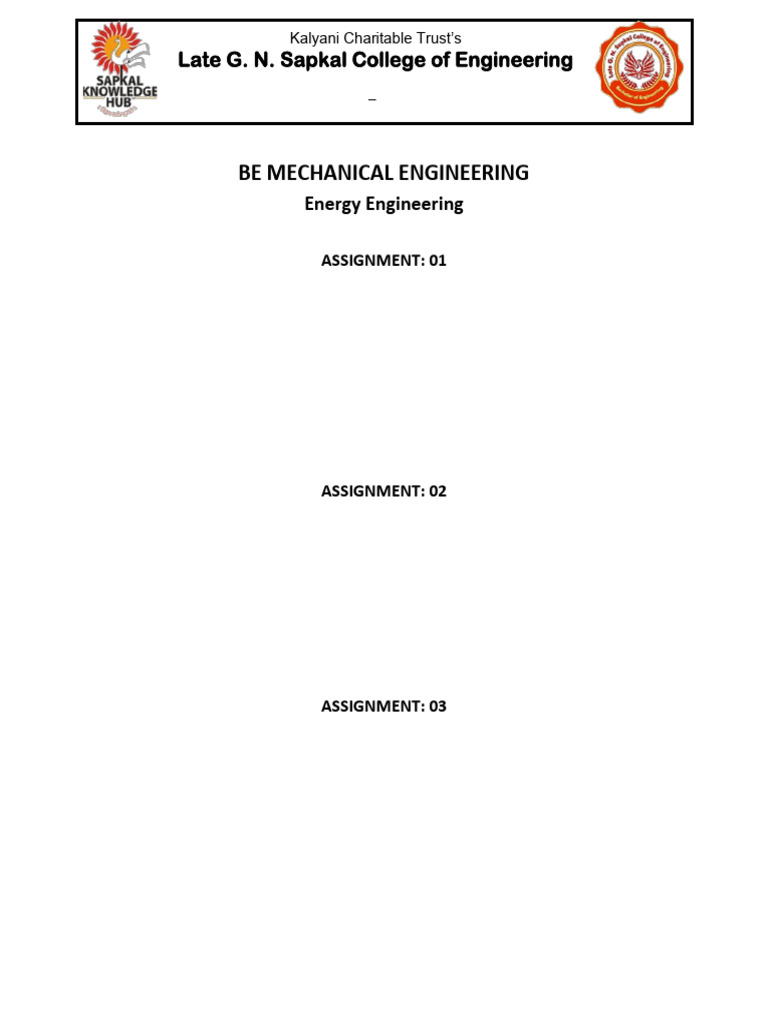 EE Assignment 2023-2024 | PDF