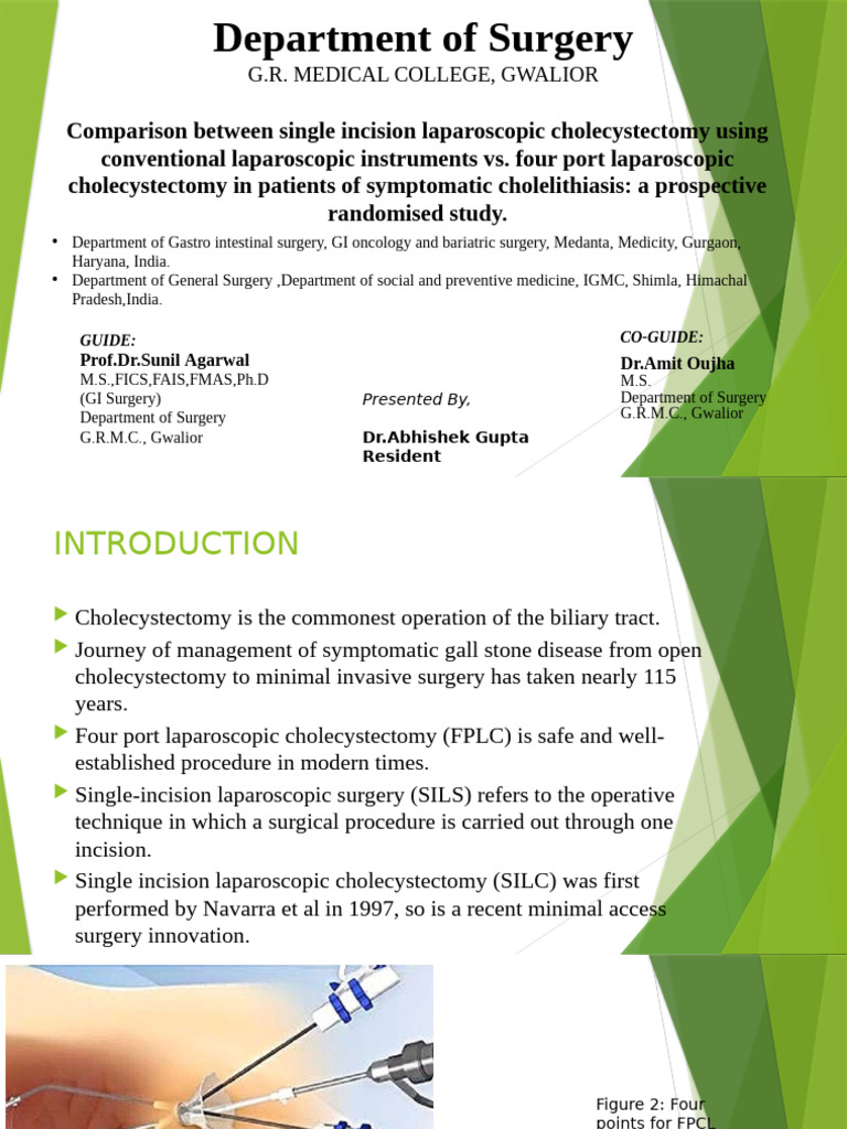DR - Abhishek Gupta Presentation-1 | PDF | Surgery | Medical Procedures