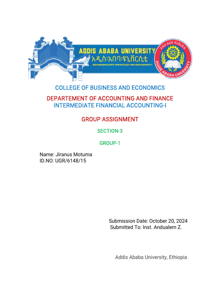 .Trashed-1732005589-Intermediate Financial Acc. 1 Assignment | PDF