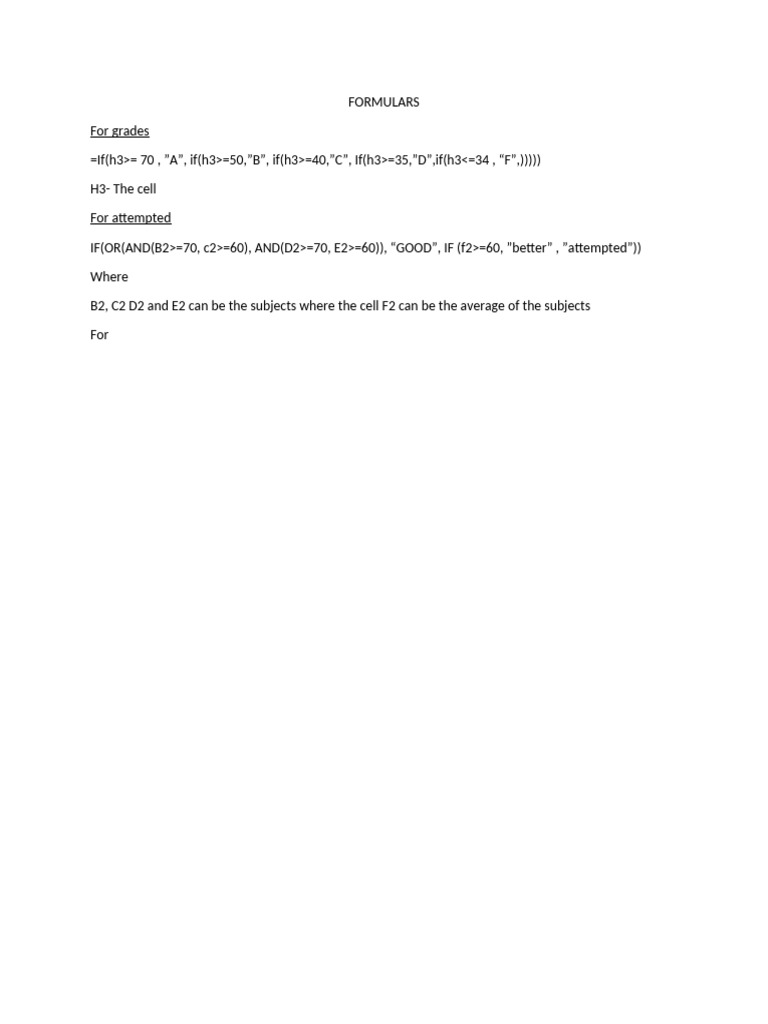 Formula Rs | PDF