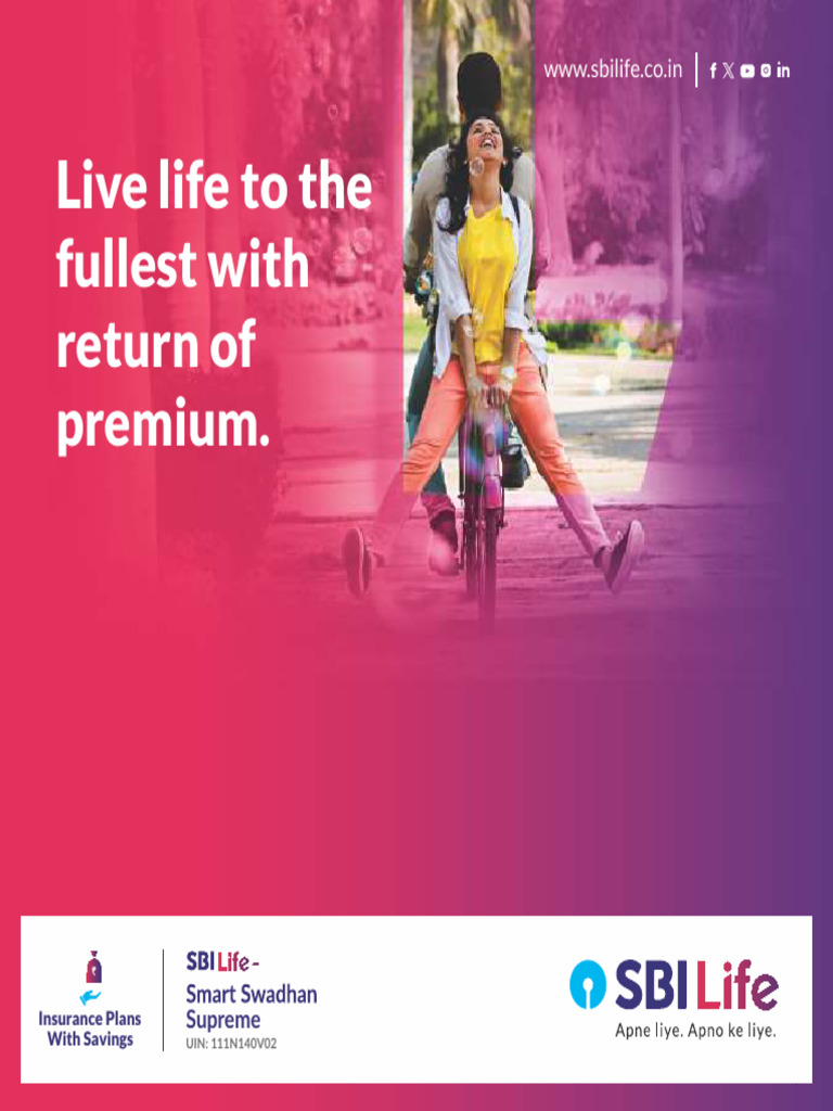 SBI Life Smart Swadhan Supreme Overview | PDF | Insurance | Life Insurance