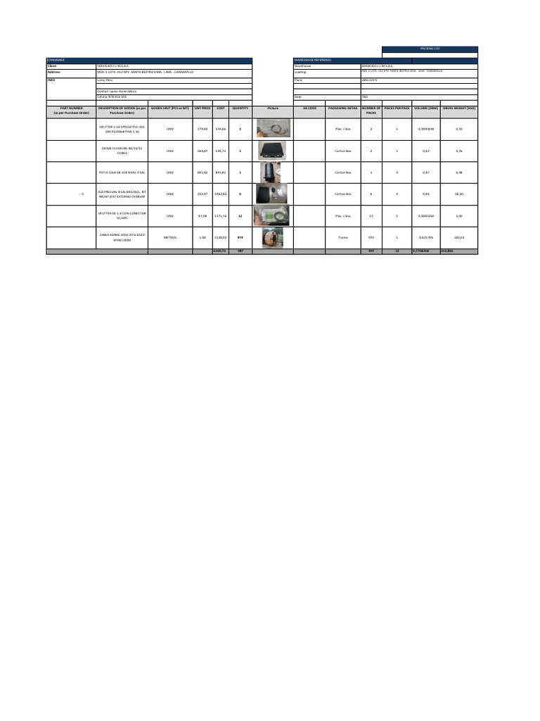 Fiberhome - International - Packing - 1908 - Traspaso de GSB A JLM ...