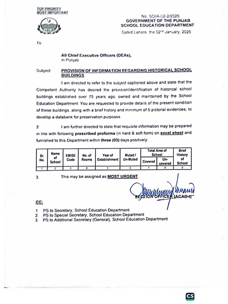 Letter Historical School Buildings | PDF