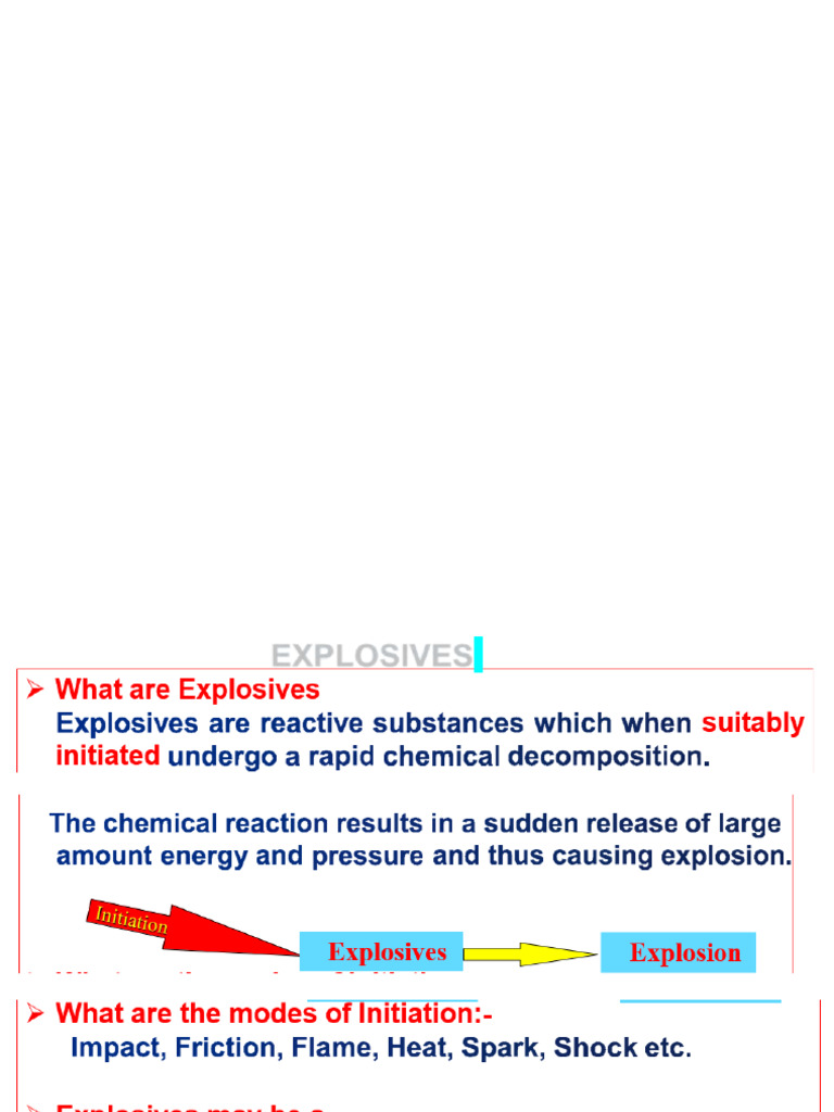 Unit 4 Nbs-Explosives-Chemistry | PDF | Combustion | Explosion