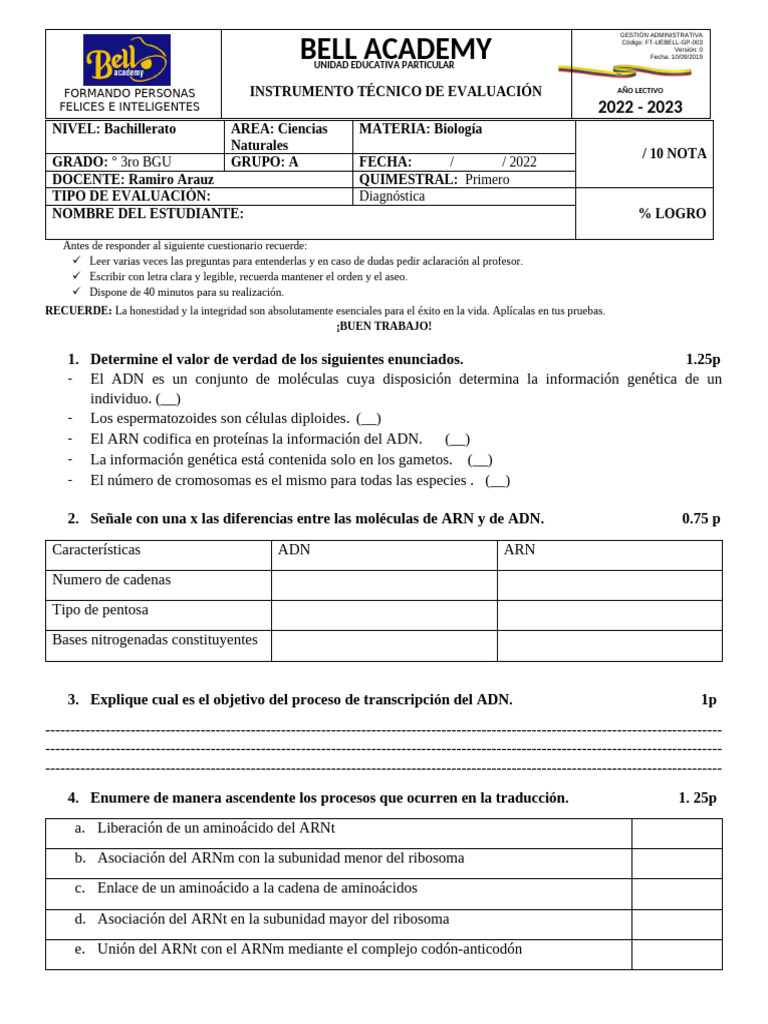 3ro Bgu Biologia-4781662430901 | PDF | Adn | Genética