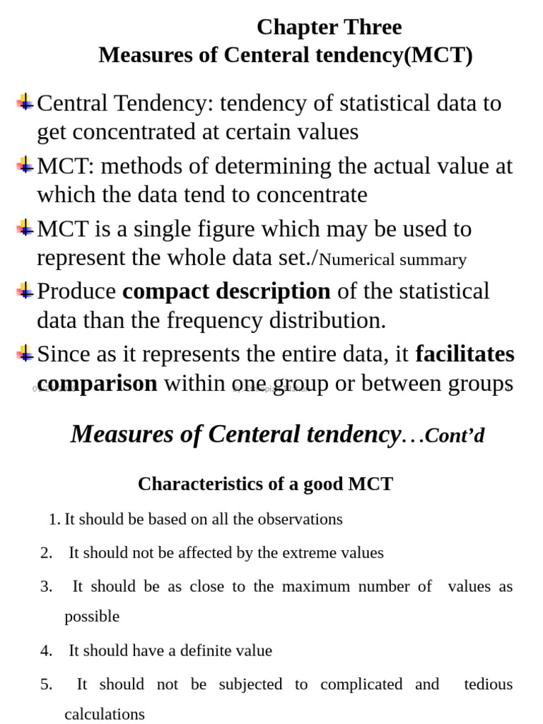 Biostatistics Chapter Three | PDF | Mean | Standard Deviation