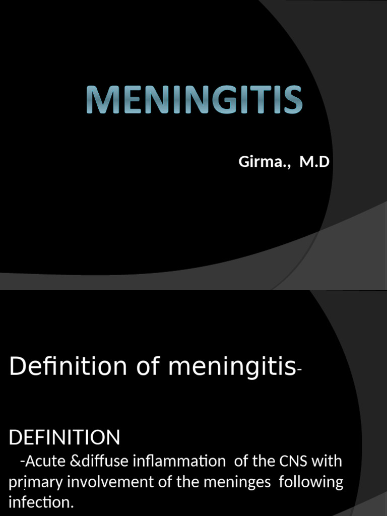 Meningitis Final | PDF | Meningitis | Cerebrospinal Fluid