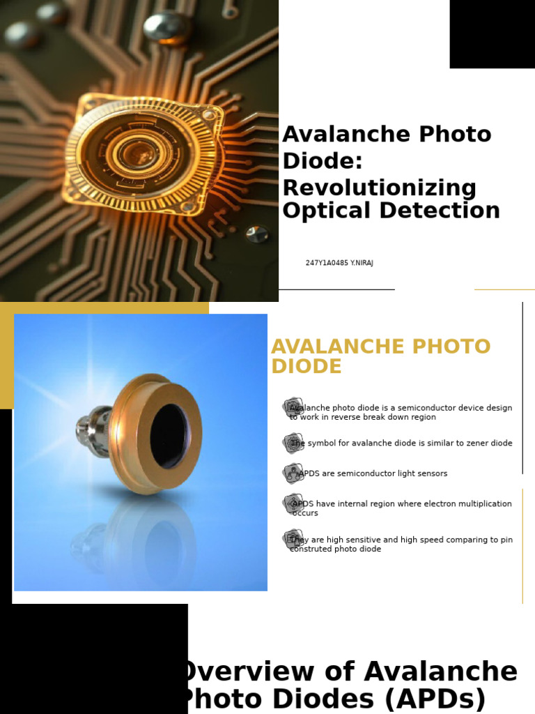 Avalanche Photo Diodes Explained | PDF