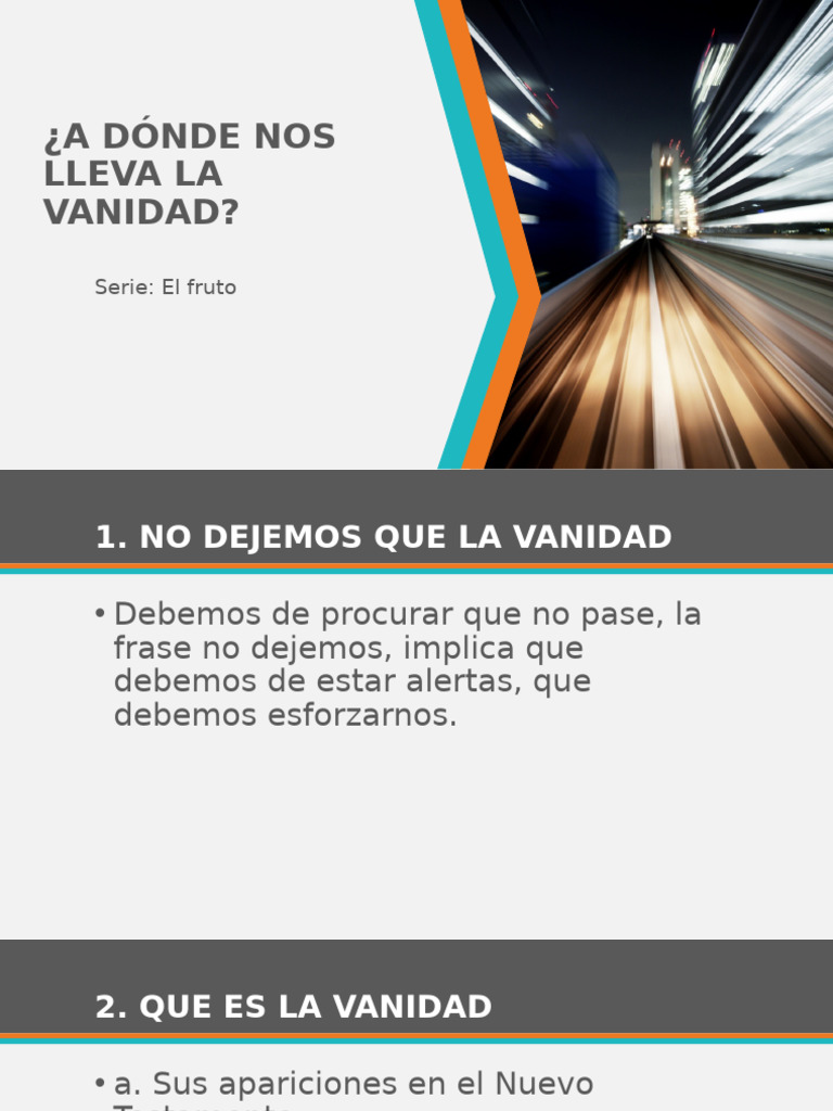 A DÓNDE NOS LLEVA LA VANIDAD | PDF