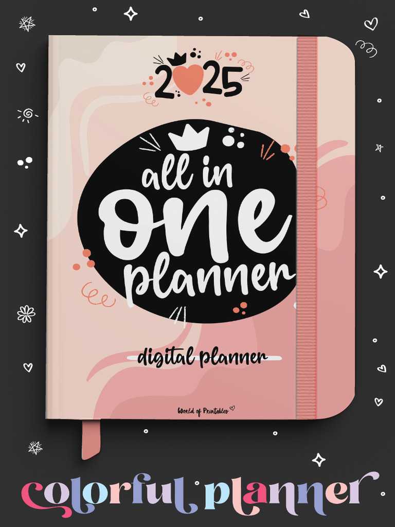 2025 Digital Planner - All in One - Colorful Edition 3 | PDF | Meal | Lunch
