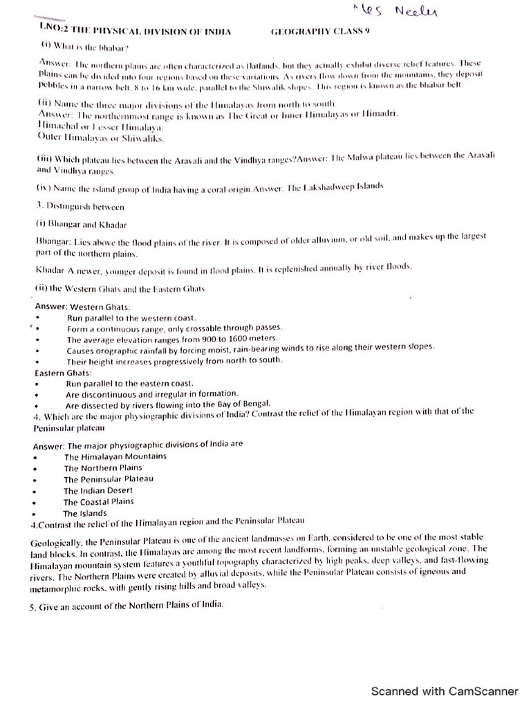 Social Class 9 Cbse Notes | PDF