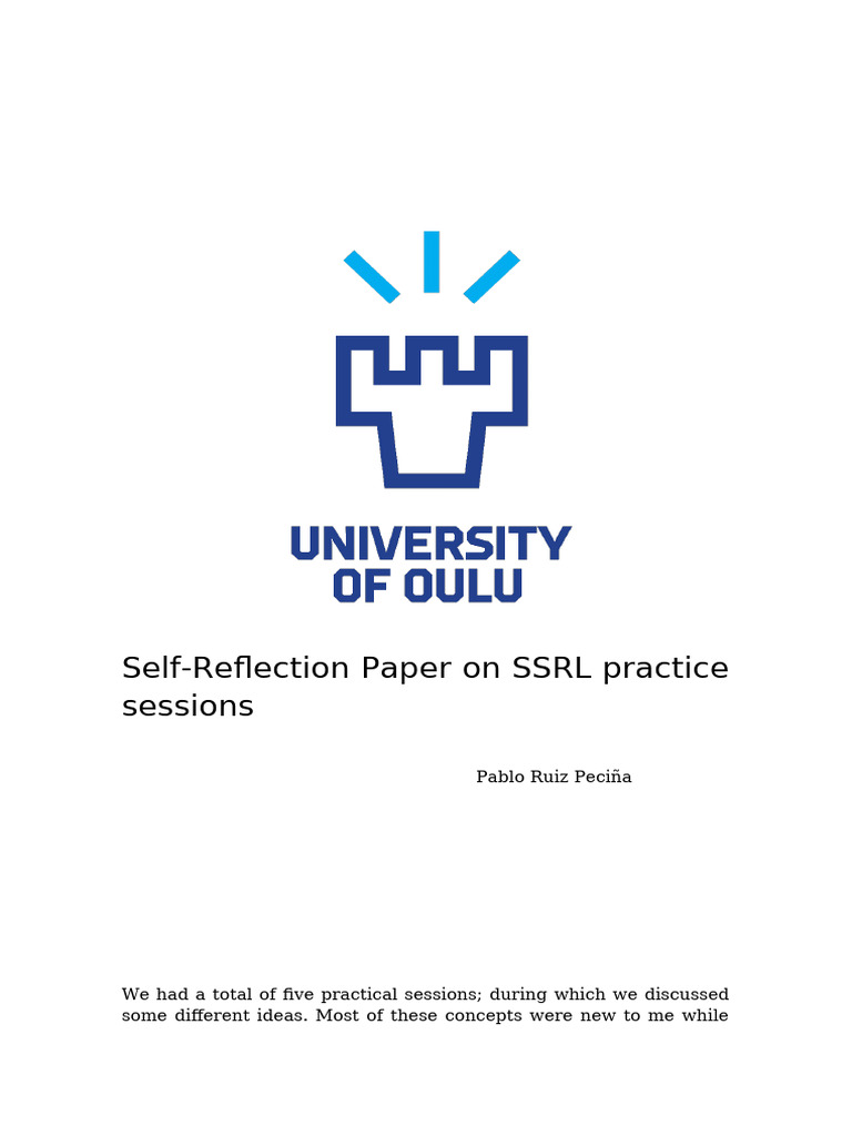 Reflection paper | PDF | Emotional Self Regulation | Learning