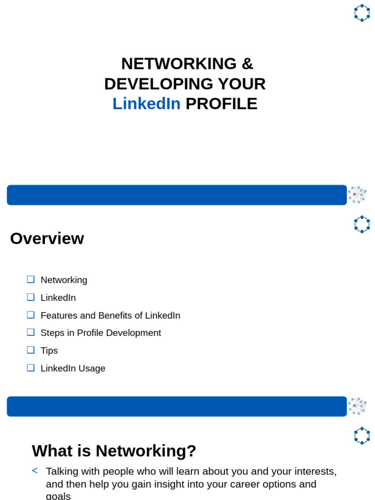 LinkedIn + Networking | PDF | Linked In