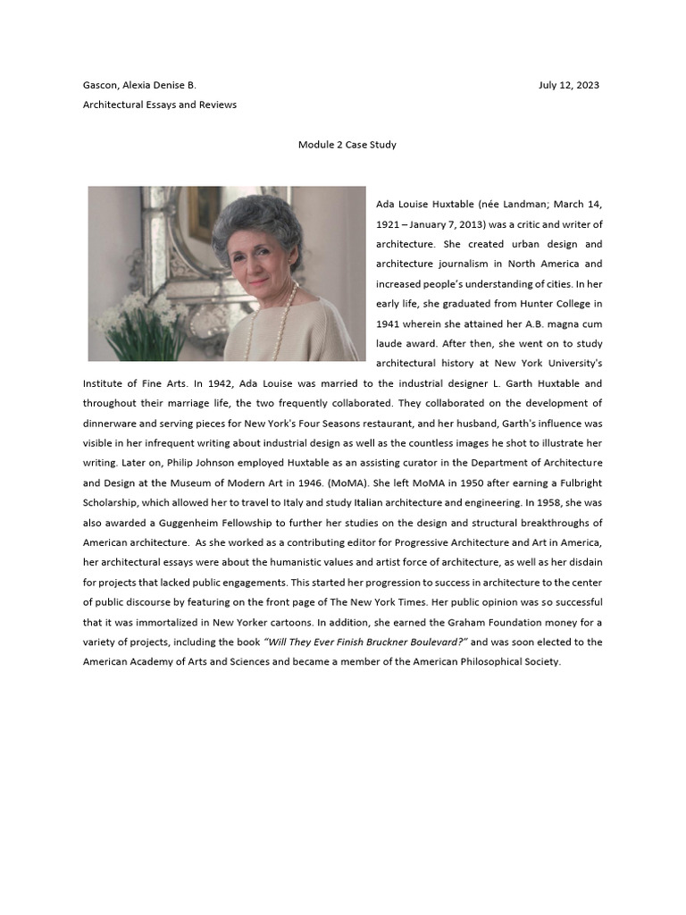 Gascon - Alexia Denise - Case Study | PDF