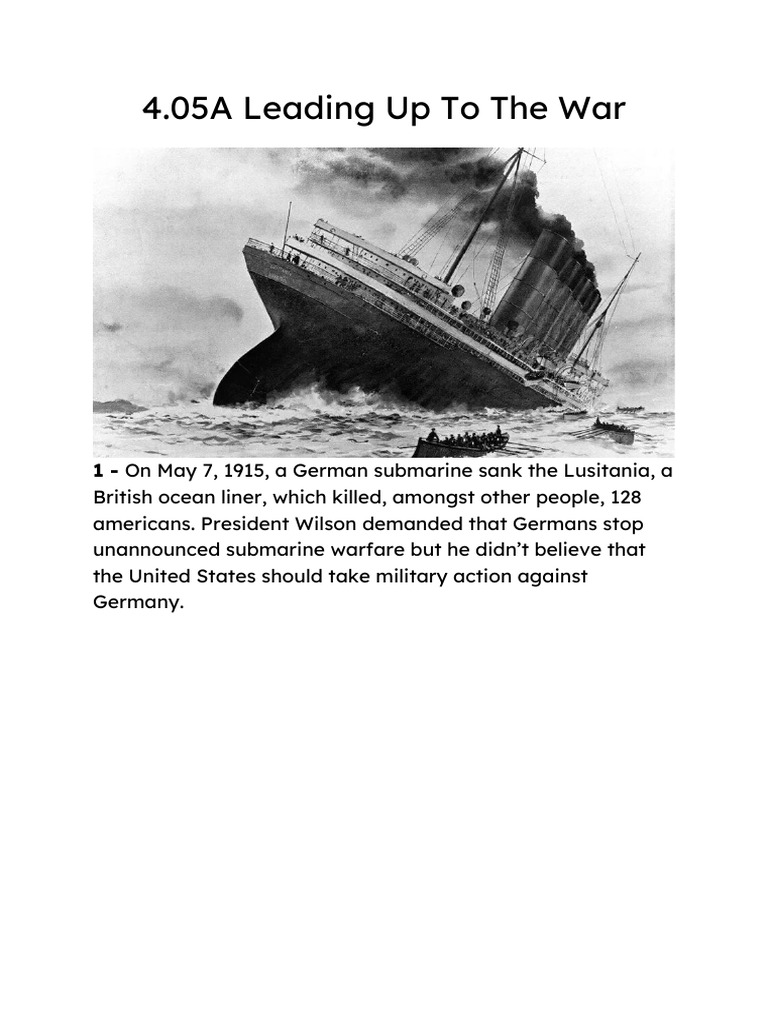 U.S. Entry into World War I Explained | PDF