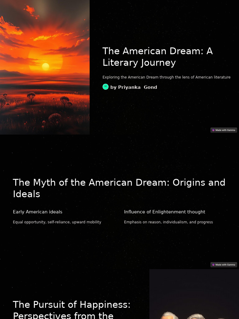 American Dream in Literature | PDF | American Dream | The United States