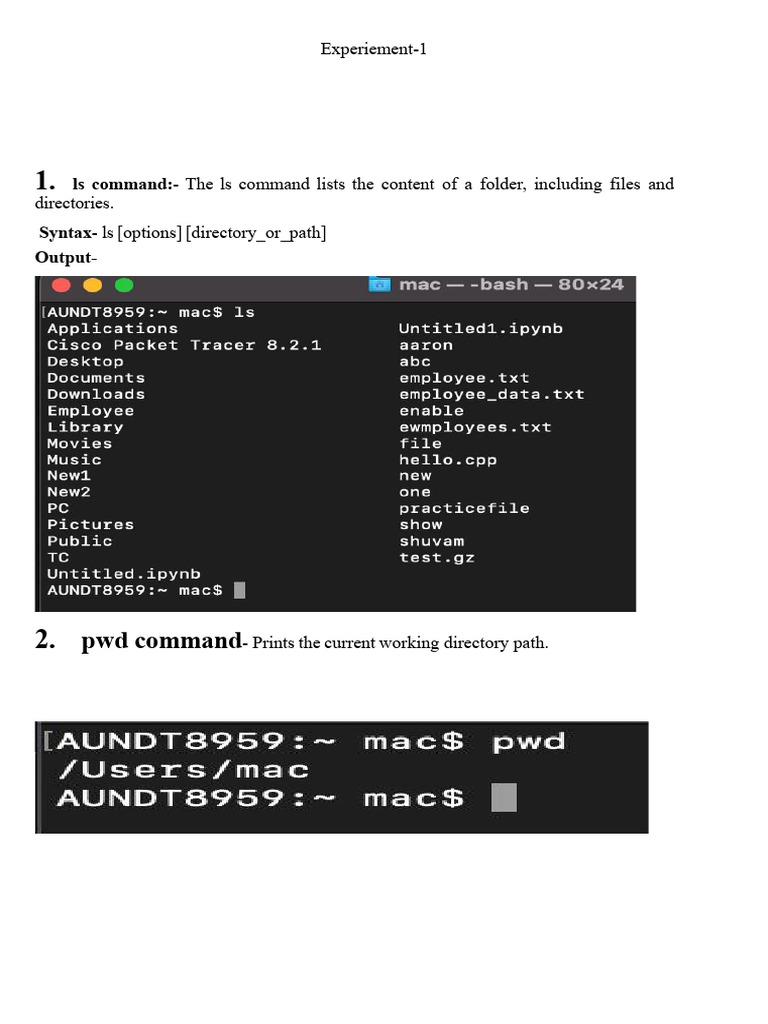 os exp1 | PDF | Computer File | Directory (Computing)