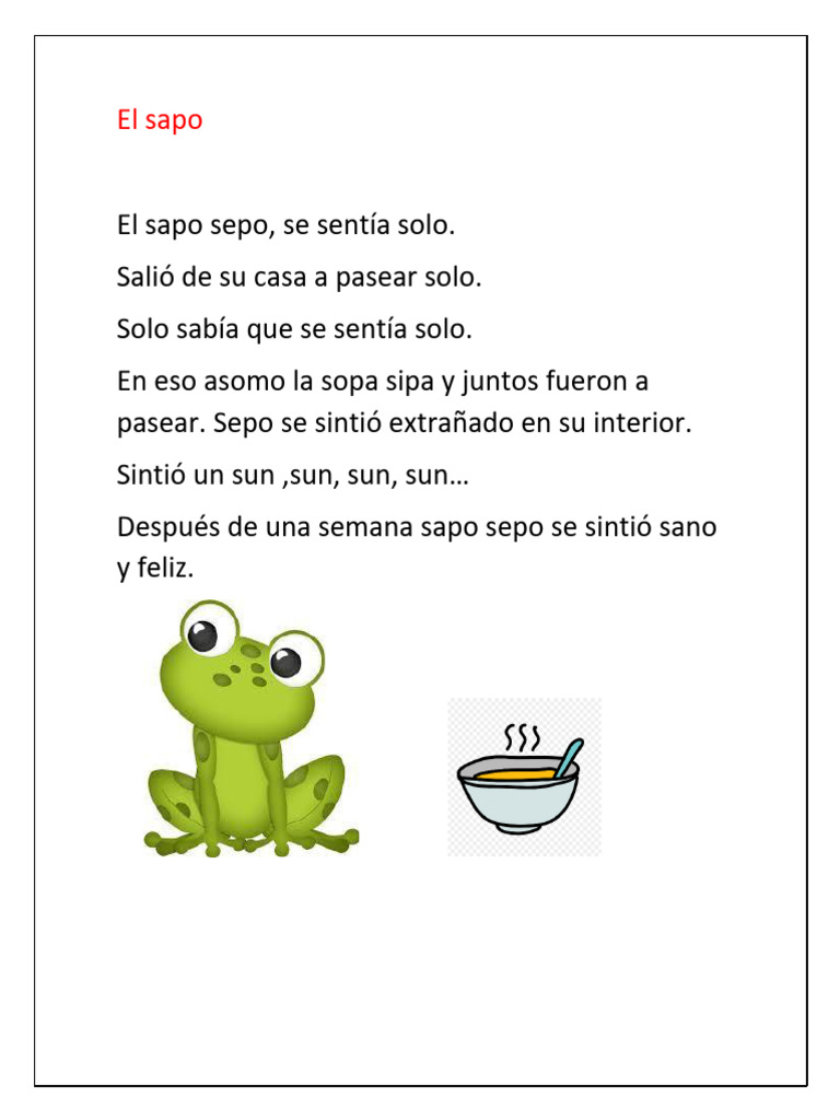 El Sapo Sepo | PDF