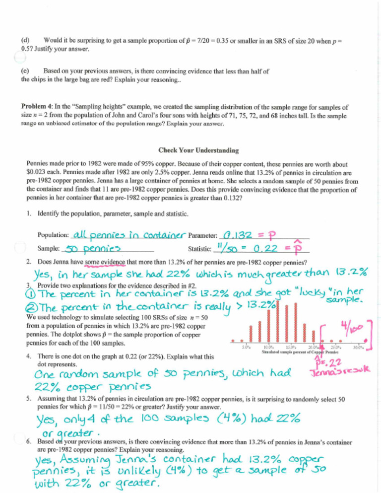 Day 1 Check Your Understanding Answers | PDF