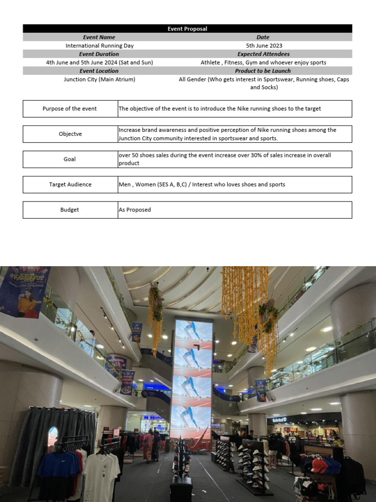 Nike Running Event Proposal | PDF