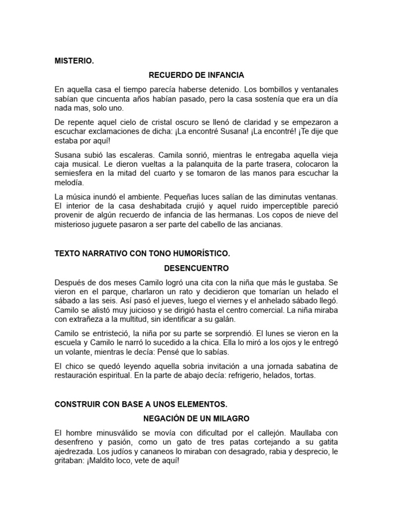 Taller de Minificción Samara | PDF