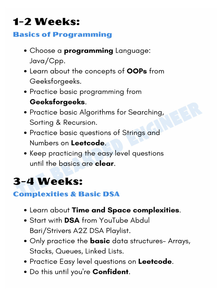 6 Months Placement Roadmap | PDF