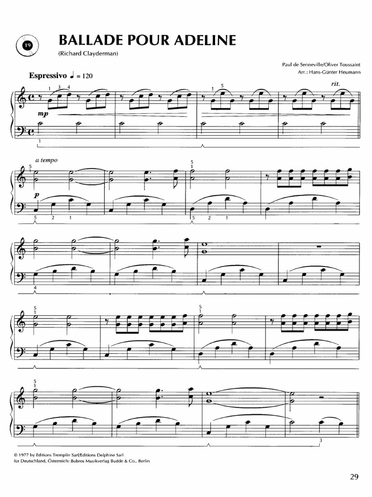 Ballade Adeline | PDF