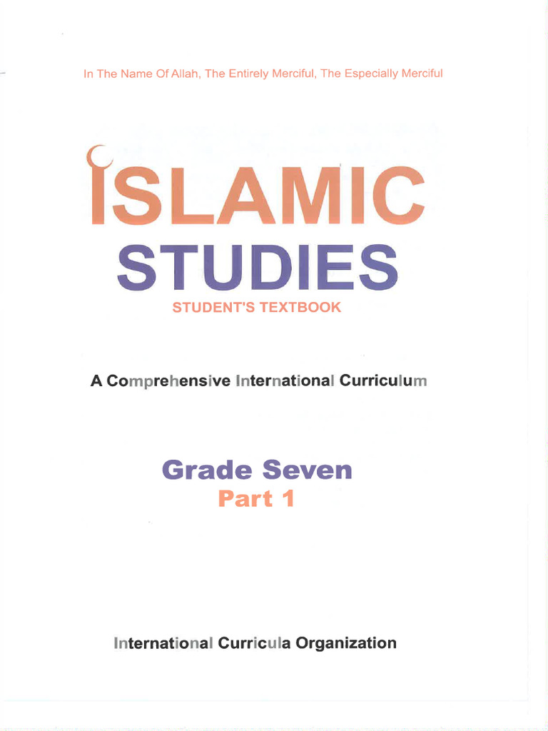 Islamic Studies Student Textbook GR 7 | PDF