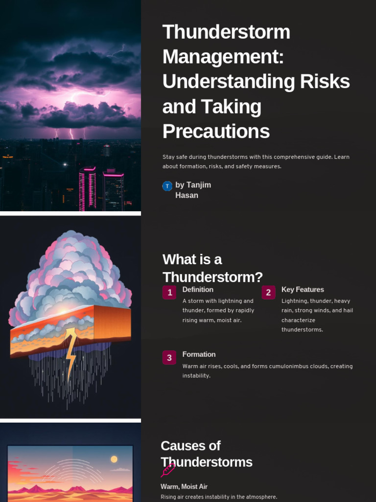 Thunderstorm Management Understanding Risks and Taking Precautions - PPTX - 20241115 - 031938 ...