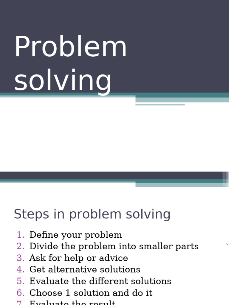 Problem Solving NEW | PDF