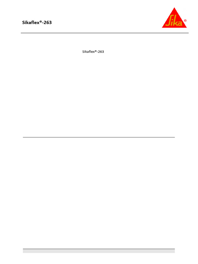Co Hs Sikaflex 263 | PDF | Alergia | Química