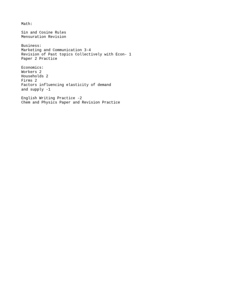 Topics To Lear | PDF