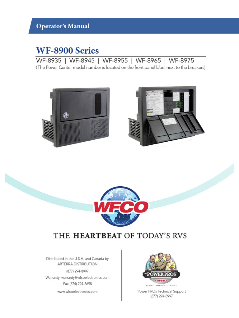 WFCO - Power Converter Model WF-8900 Series Operator Manual | PDF ...