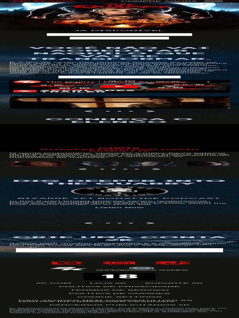 Website Oficial Do Jogo de Terror the Quarry the Quarry | PDF