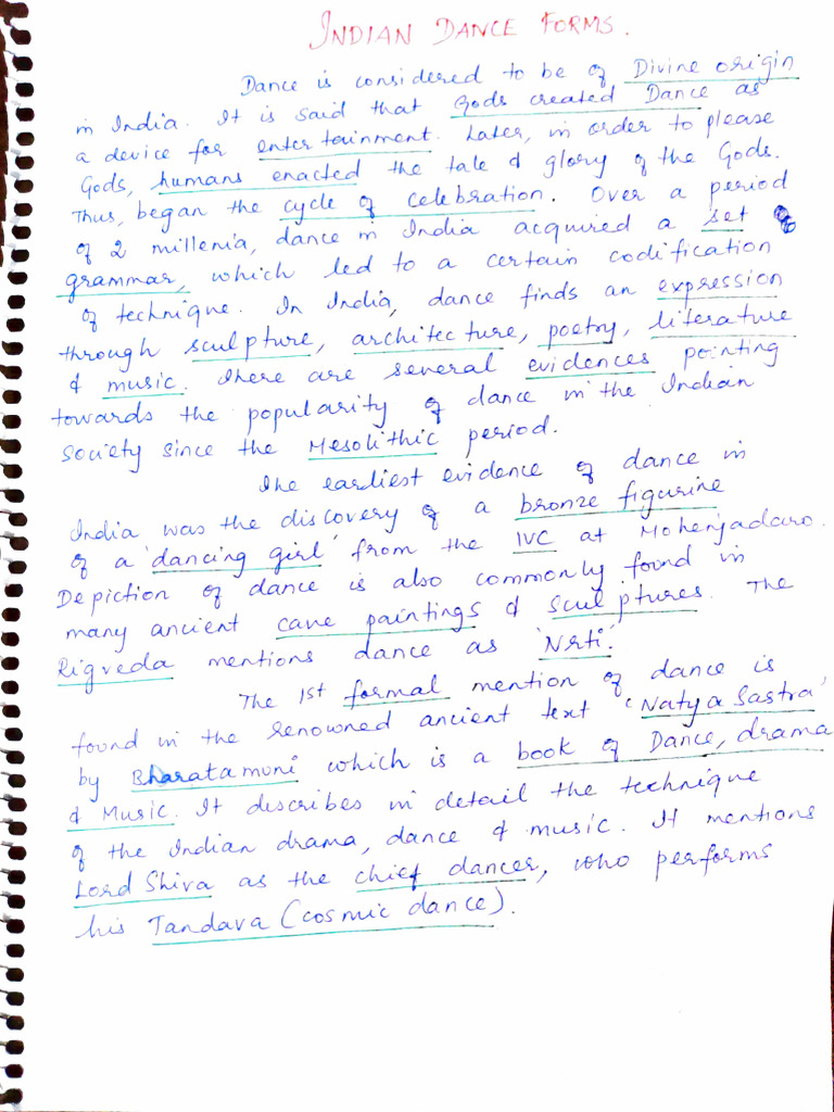 Indian Dance Forms Overview | PDF | Dances