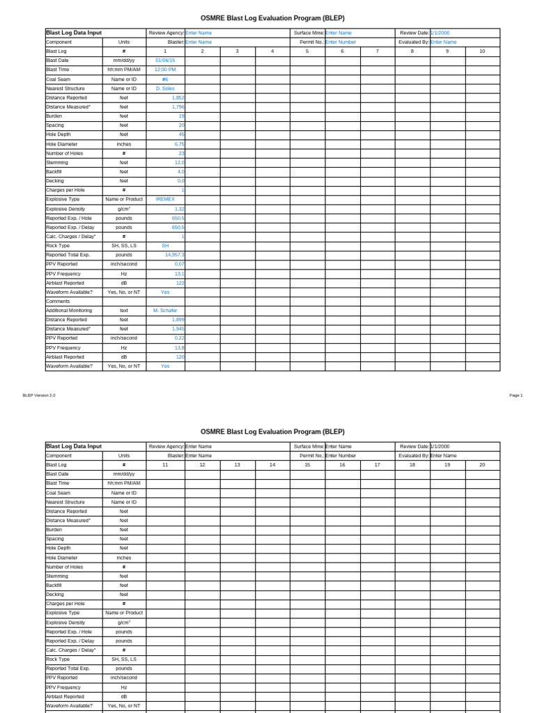 OSMRE_BLEP v2.0 | PDF | Surface Mining | Metrology