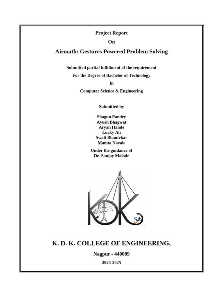 Cse Project Thesis Format 2024-25 | PDF | Mathematics | Usability