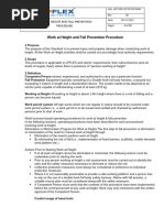 Work at Height WAH Rescue Procedure | PDF | Emergency | Rescue