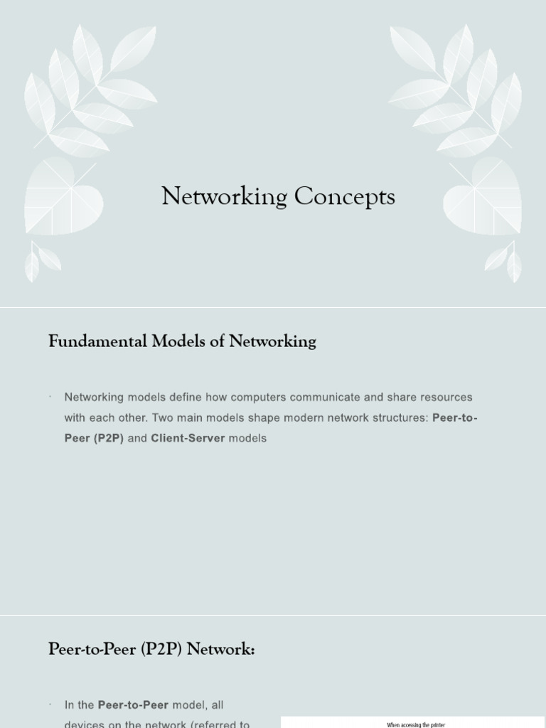 Sec2.1 - Networking Concepts | PDF | Electrical Connector | Computer Network