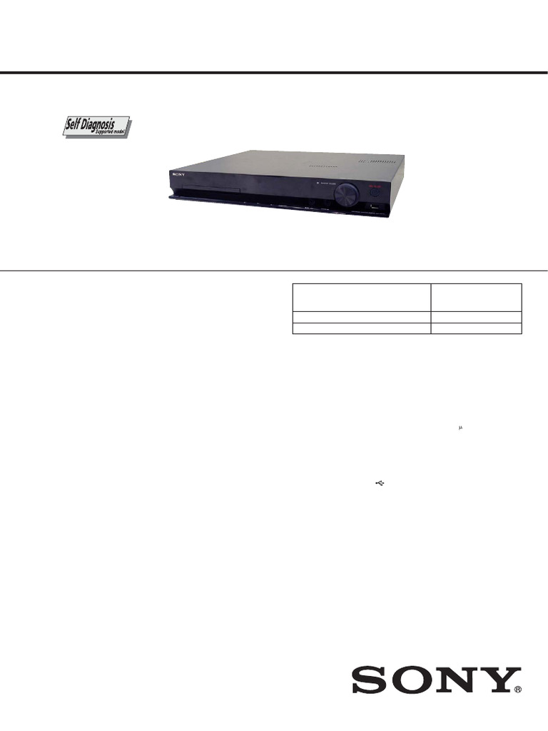 Sony DVD Receiver Service Manual | PDF | Soldering | Hdmi