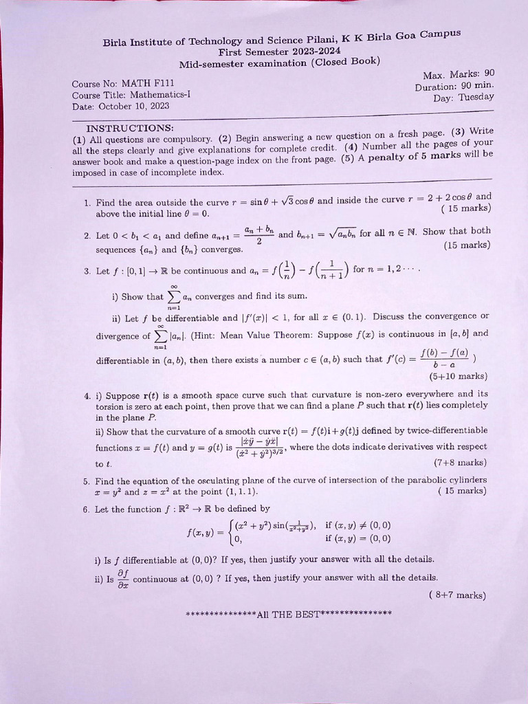 M1 Midsem 2023 2024 Pdf
