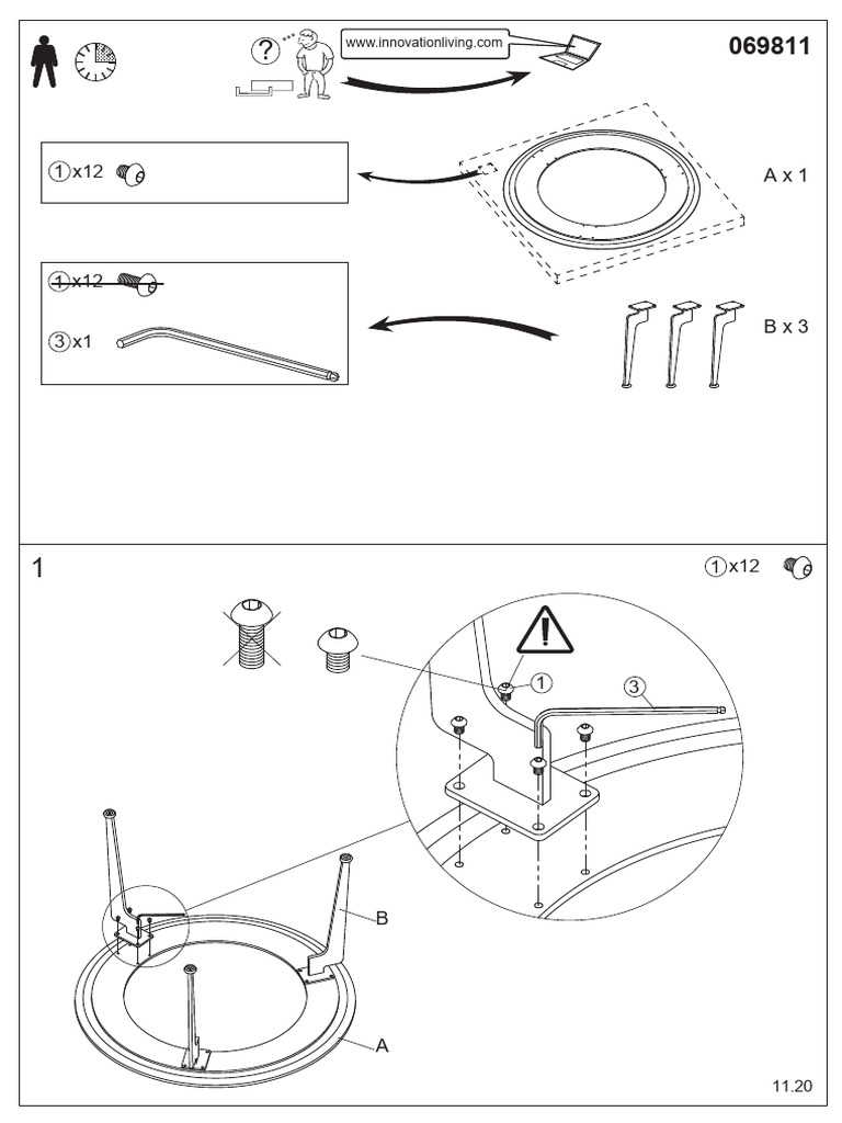 Marble Table Assembly Instruction | PDF